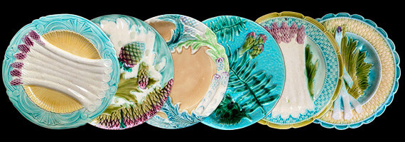 Barbotine, asperge | Antiquités - Aubainmarie.com - Aubainmarie.com